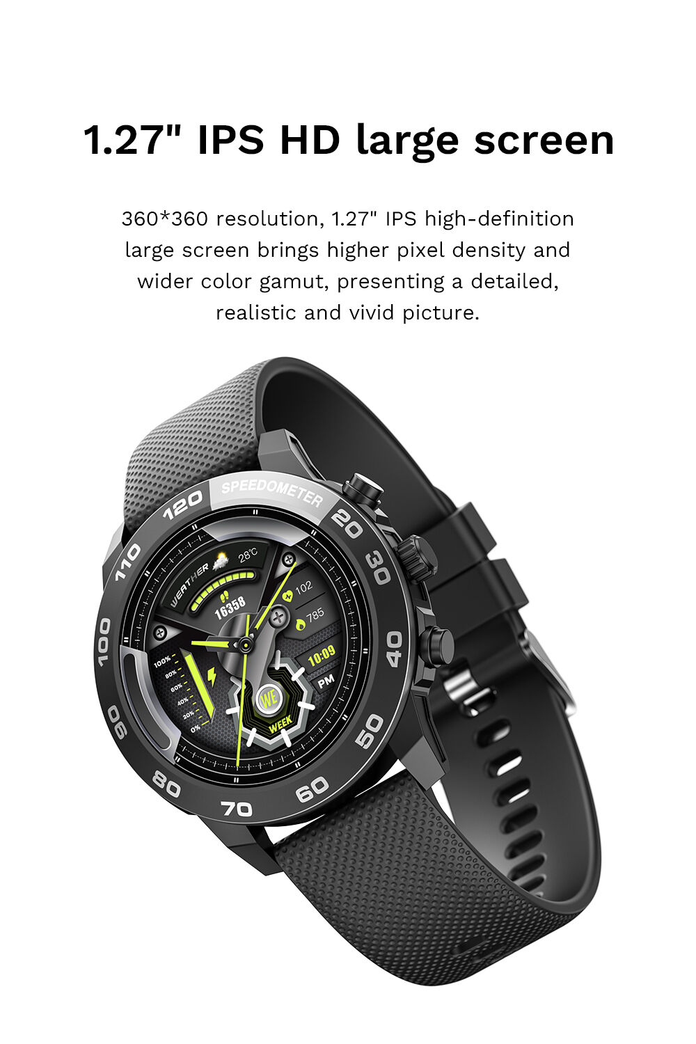 2024 Private Mold Njj07 360*360 Hd Screen Dafit App Smartwatch Ip68 ...