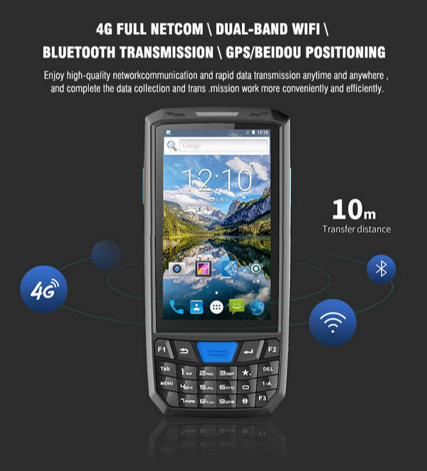 Ip66 Android 9 Data Collector High Speed Quad-core Qr Scanner Barcode ...