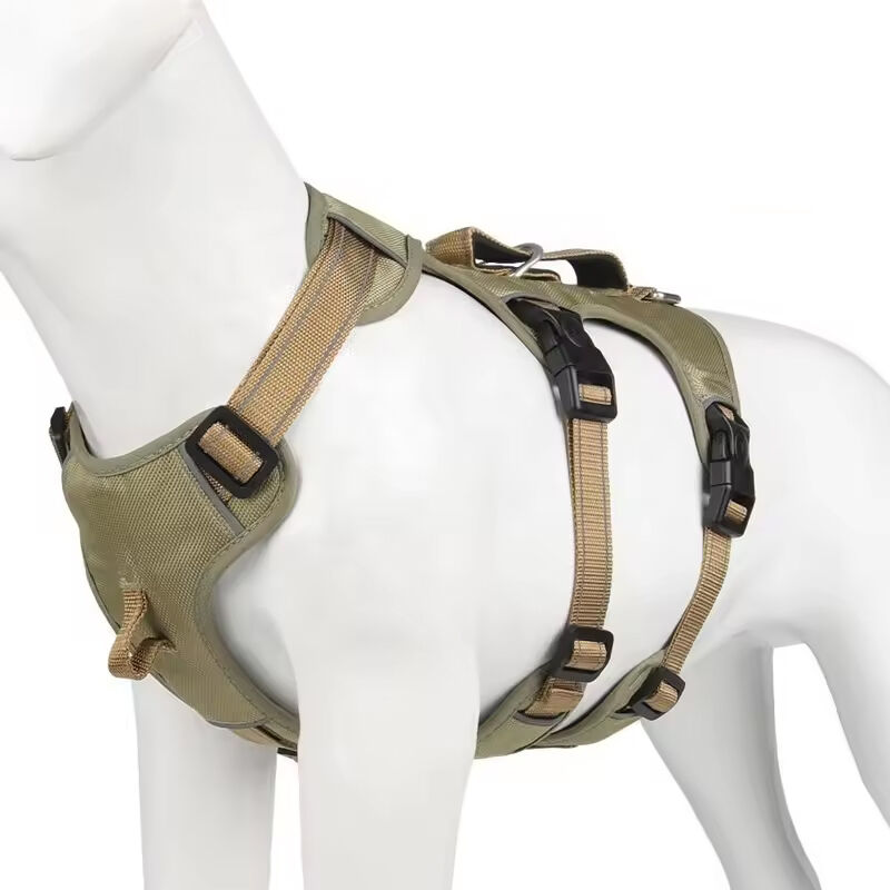 New Training Dog Harness No Pull Reflective Breathable Large Tactical ...