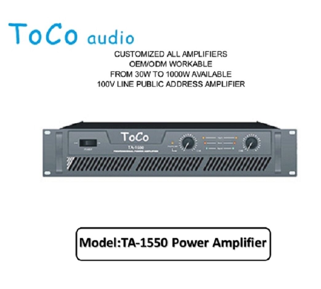 Customizable 2u Professional Power Amplifier For Stage, Meeting Rooms ...