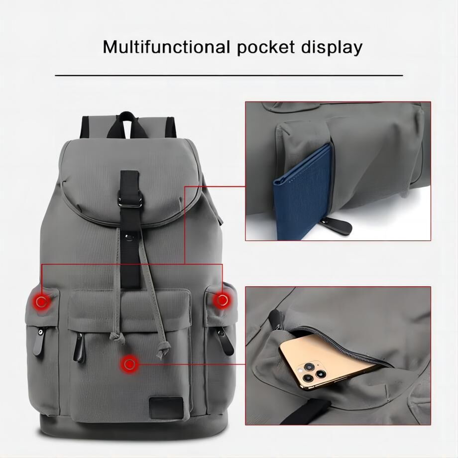 Popular Retro Style Large Capacity Lightweight Canvas Backpack Leisure ...
