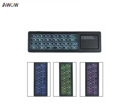 Awow 2.4g Wireless Air Mouse & Touchpad & Remote Control With 7-color ...