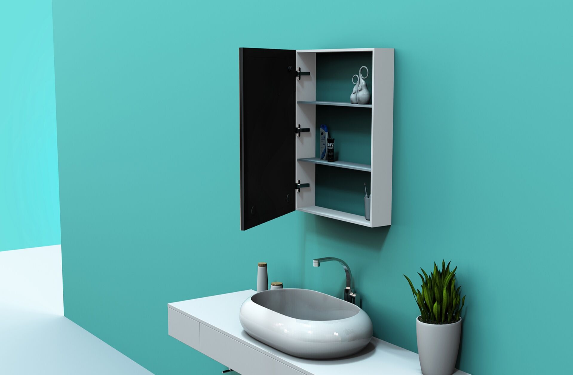 Oem/odm Smart Bathroom Cabinet Mirror With Touch Screen, Voice Control ...