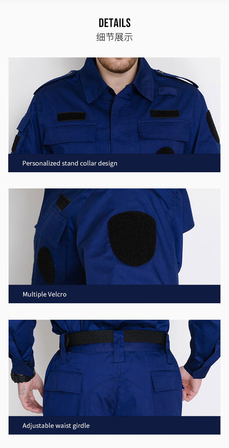 Factory Outdoor Training Suit Quick Navy Blue Dry Long Sleeve Tactical ...