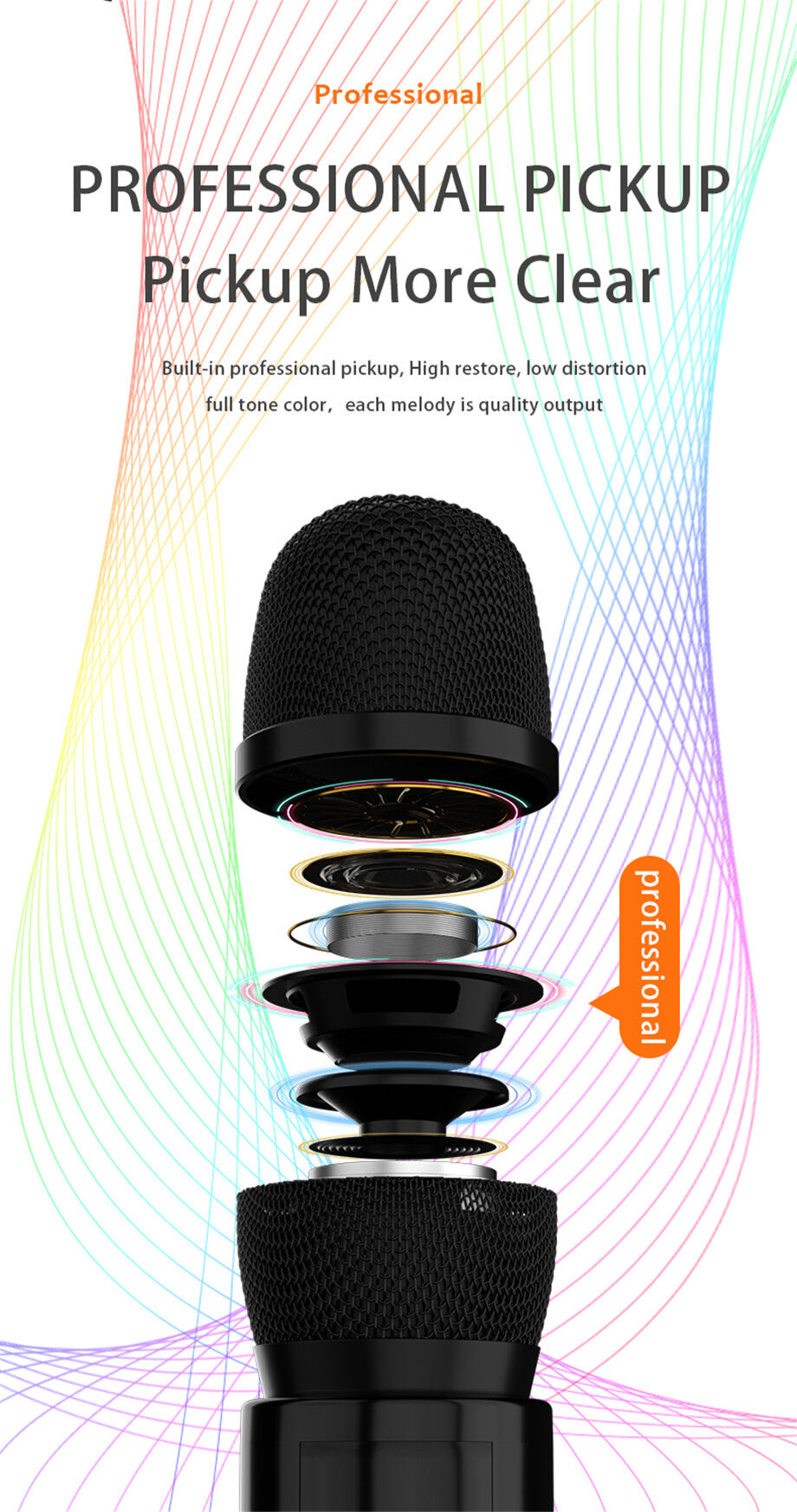 Factory Price Cheap Small Portable Singing Microphone Magic Sound And ...