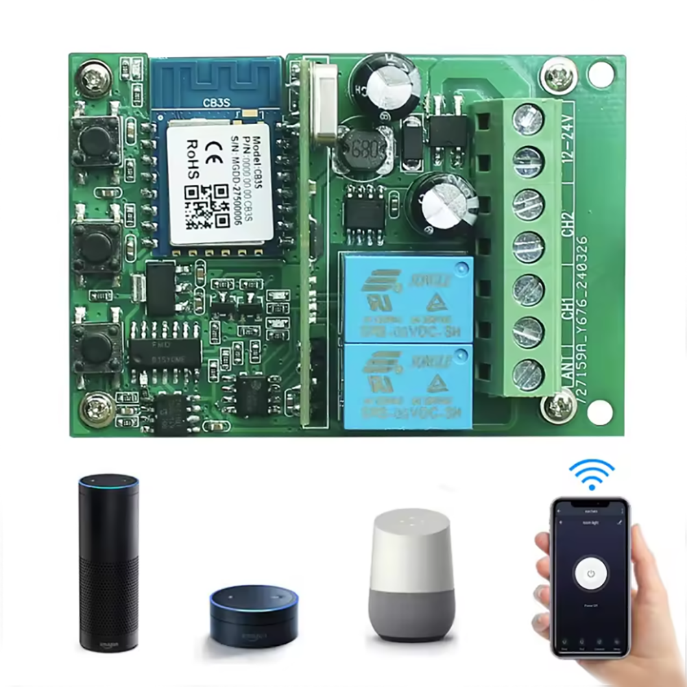 Buy China Wholesale 7-32v Tuya Wifi Smart Switches 2 Channels Smart ...