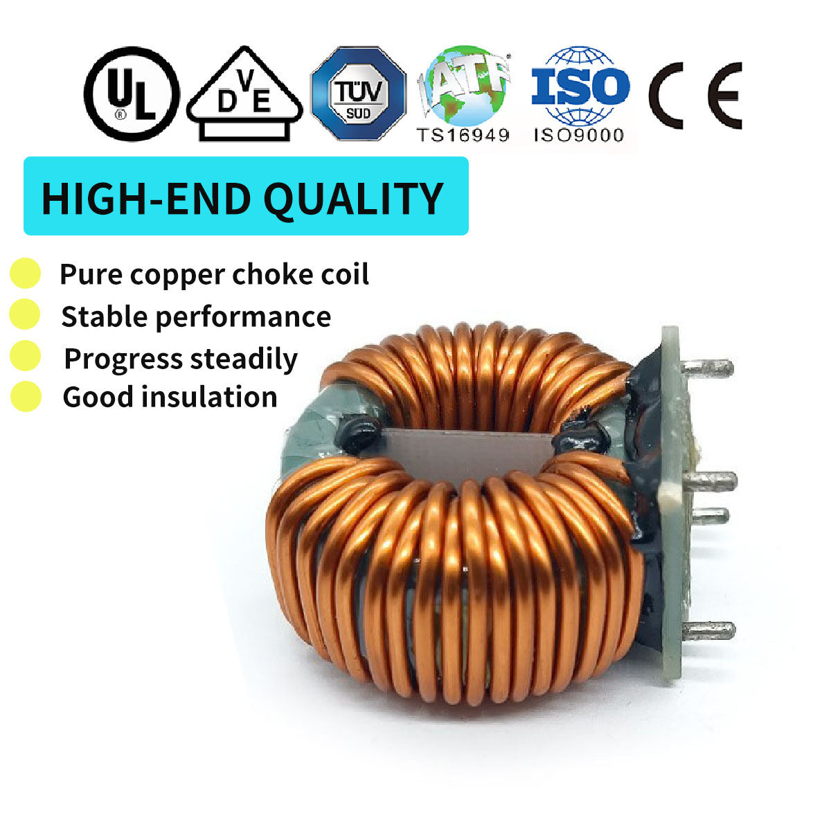 Magnetic Ring Inductor Toroidal Inductor Iron Silicon Aluminum Copper ...