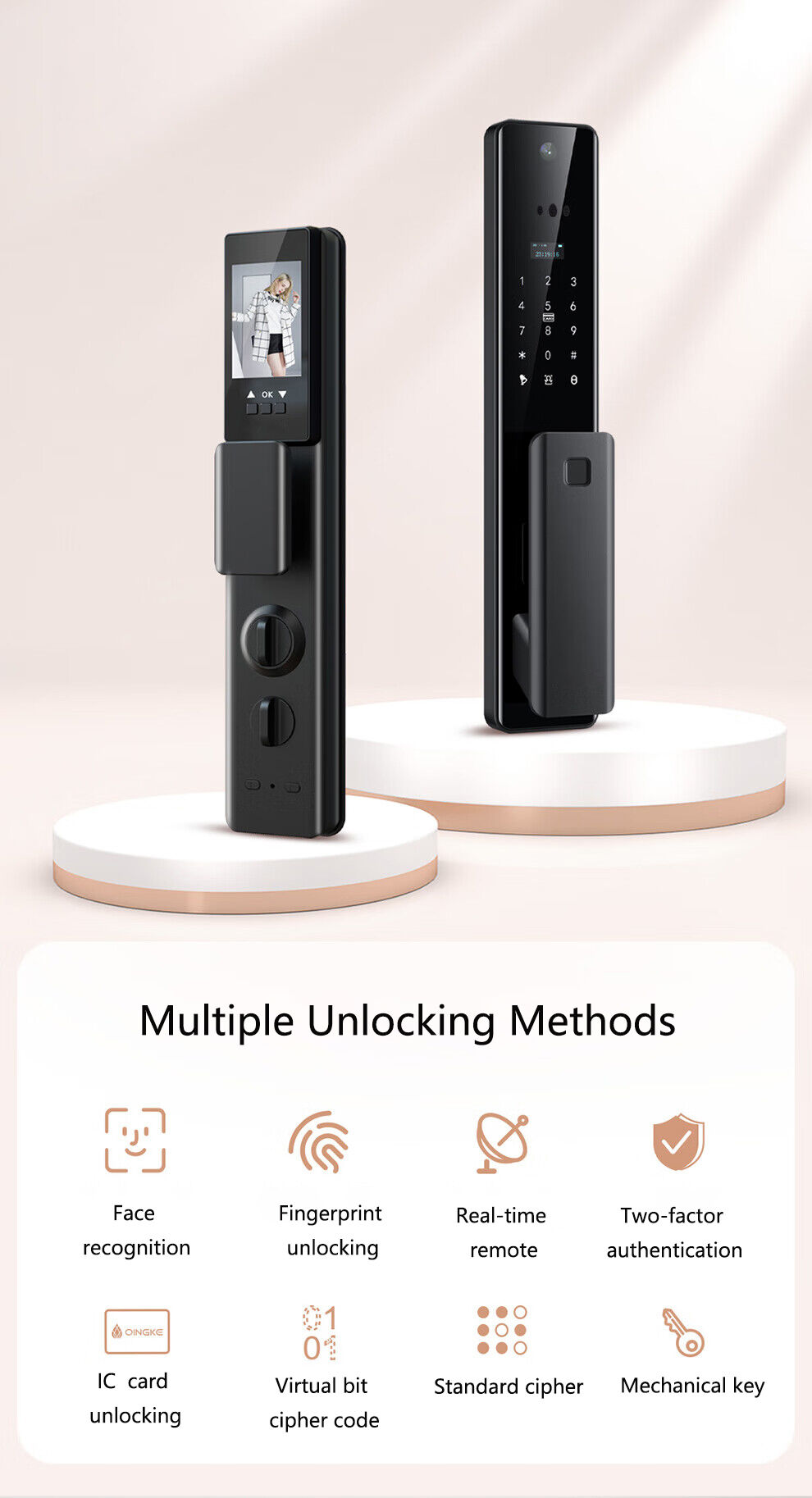 Wholesale Oem Factoryelectric Biometric Fingerprint Doors Lock Face ...