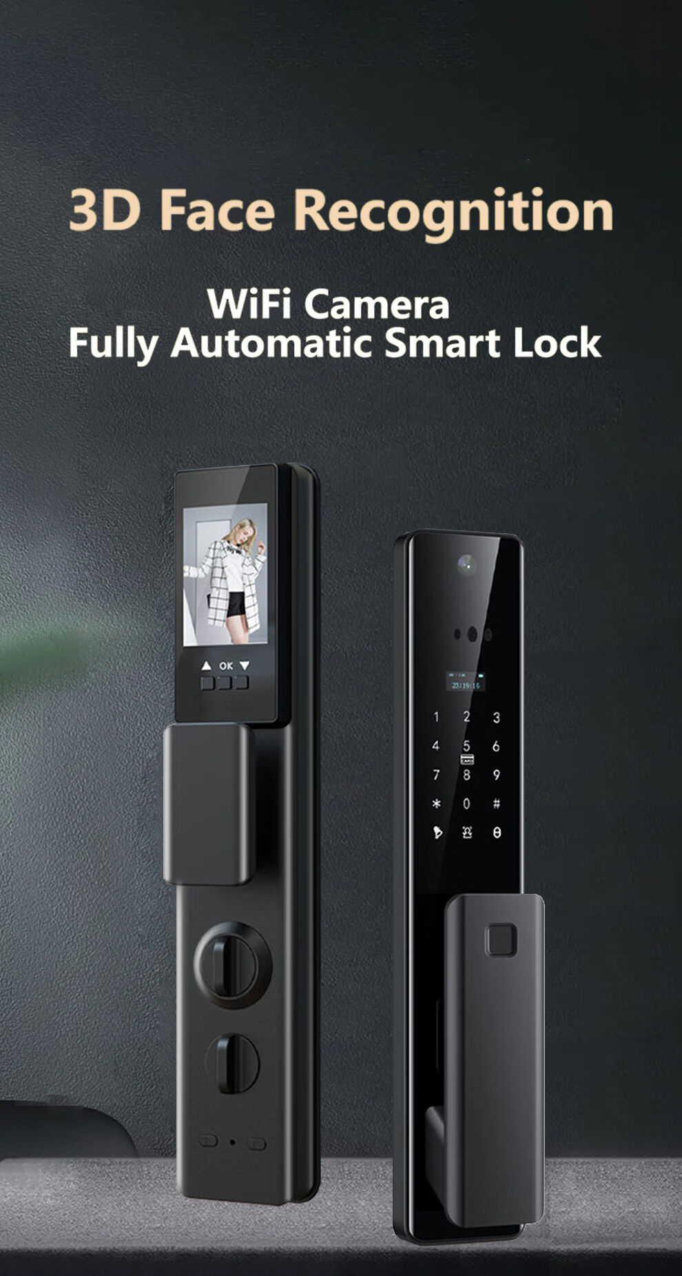Wholesale Oem Factoryelectric Biometric Fingerprint Doors Lock Face ...