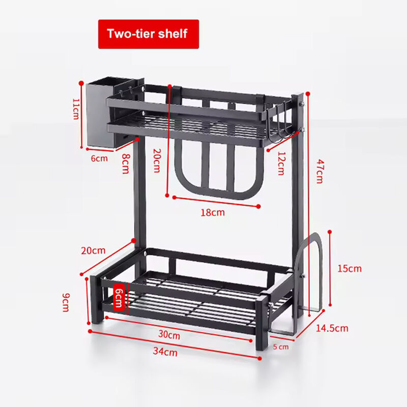 Foldable Kitchen Stainless Steel Storage Shelves Tableware Multi-layer ...