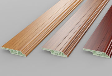 H-0804 Pvc Fauxwood Trim, Base Moulding, Flooring Trim, Extrude ...