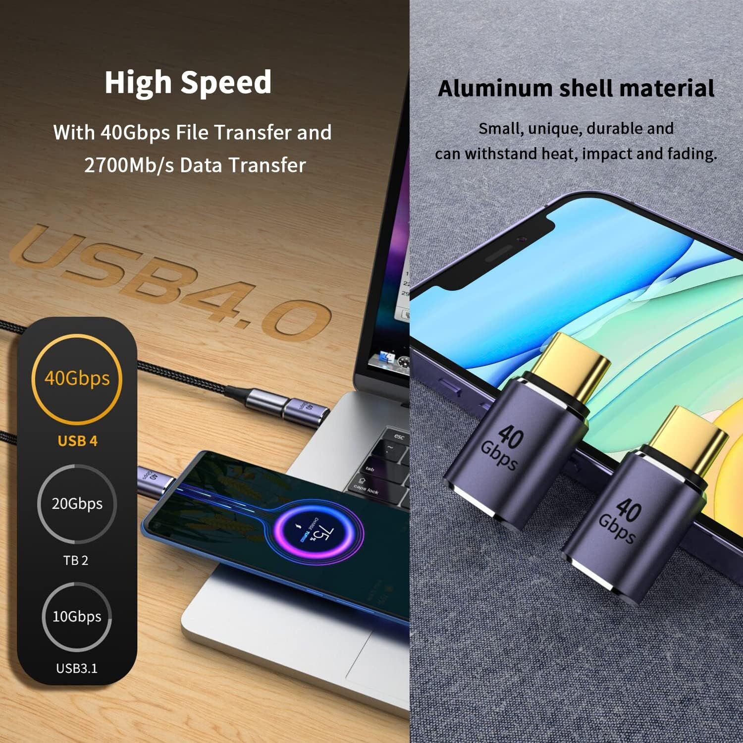 Dawn Link Usb Adapter 40g U4 Extender Adapter 40gbps 240w Usb C Male To ...