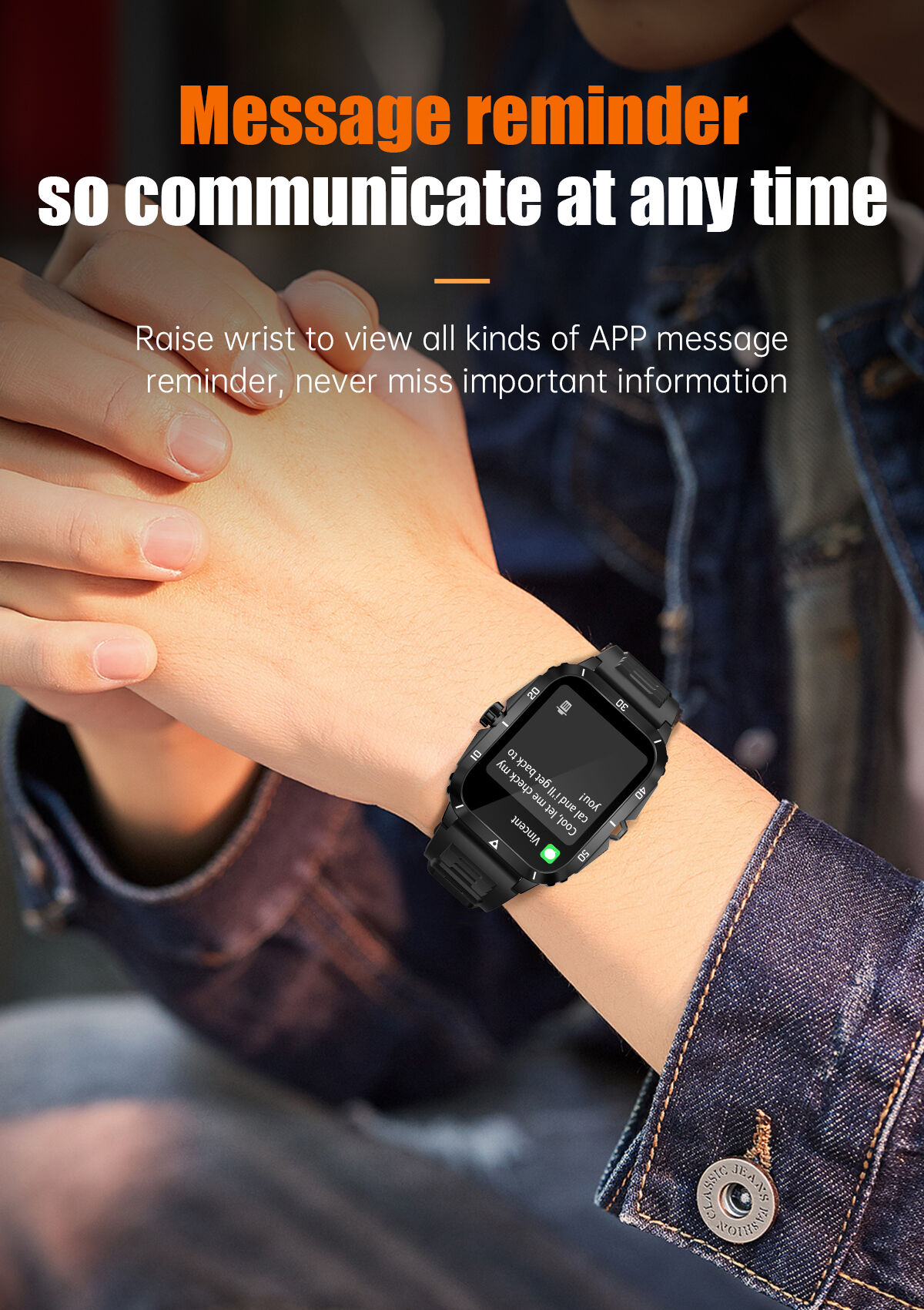 High Quality Amoled V71 Smart Watches Latest Bt Calling Real Heart Rate ...
