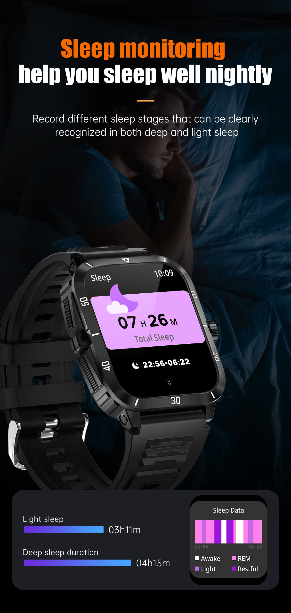 High Quality Amoled V71 Smart Watches Latest Bt Calling Real Heart Rate ...