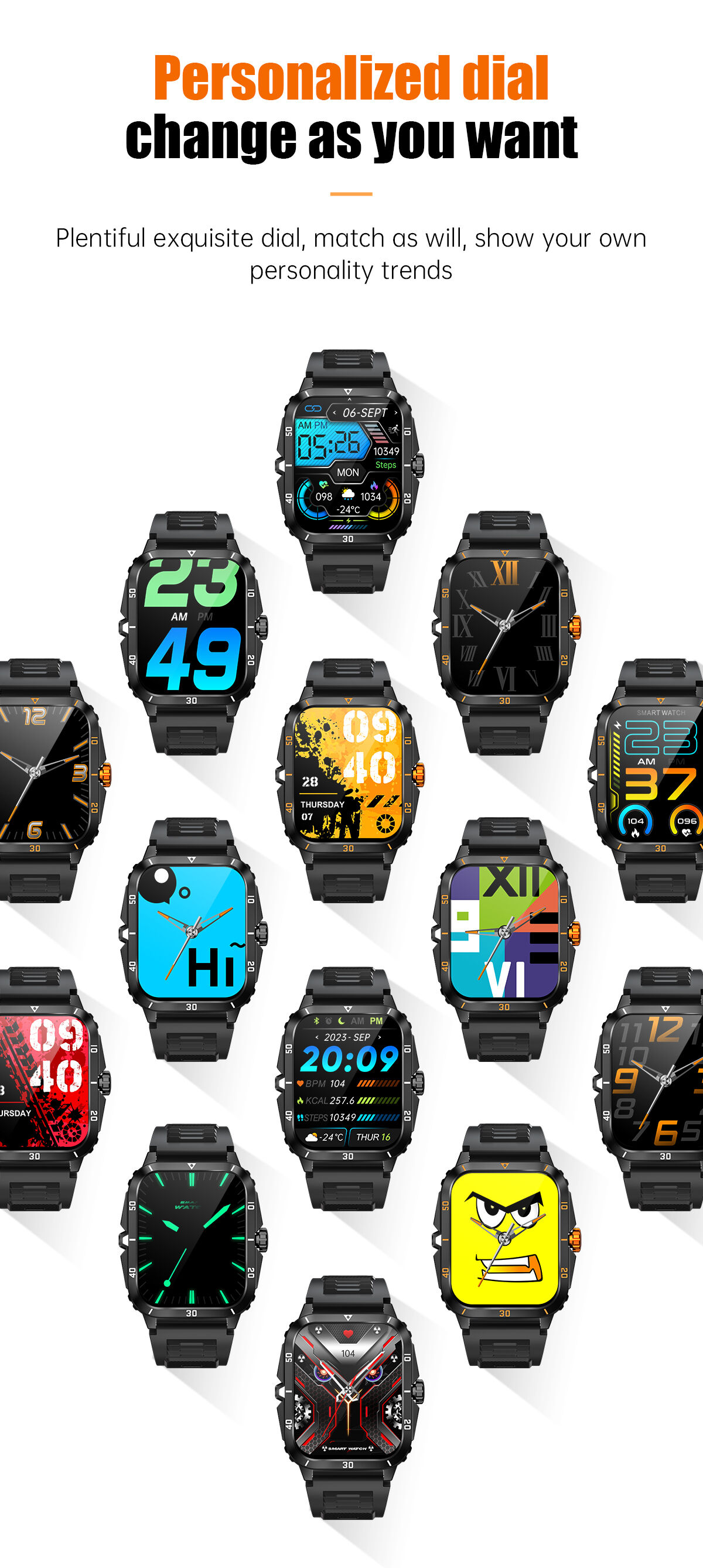 High Quality Amoled V71 Smart Watches Latest Bt Calling Real Heart Rate ...