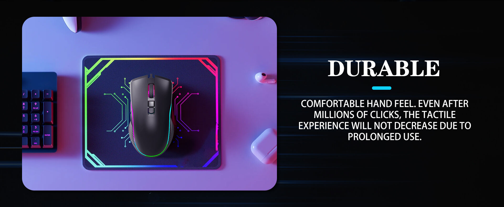 Rgb Light Gaming Mouse With 725f Chipset Ergonomic 7d Wired Mouse ...