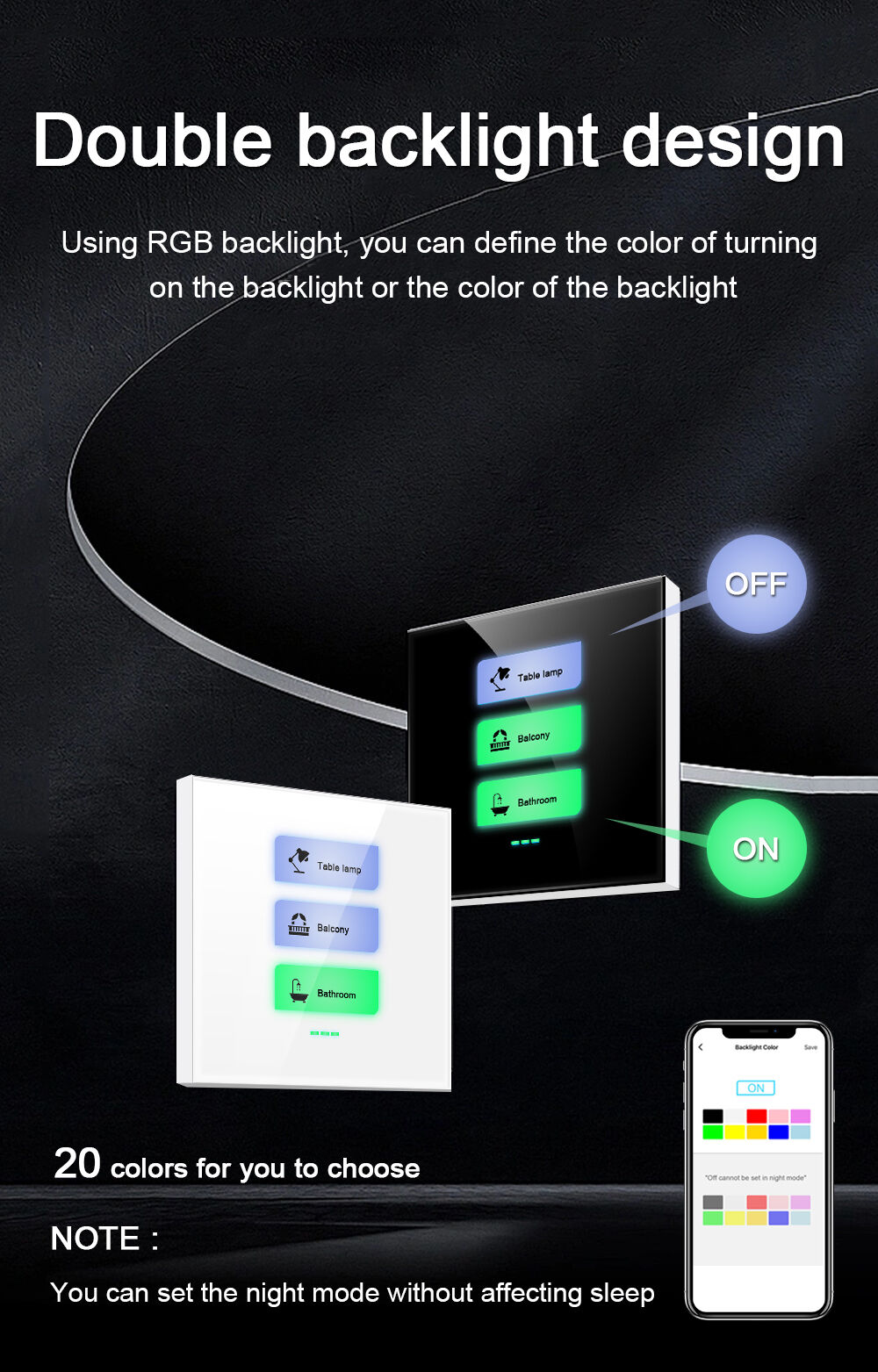 2024 Hot Sell Wifi Zigbee Touch Control Smart Switch Work With Tuya ...