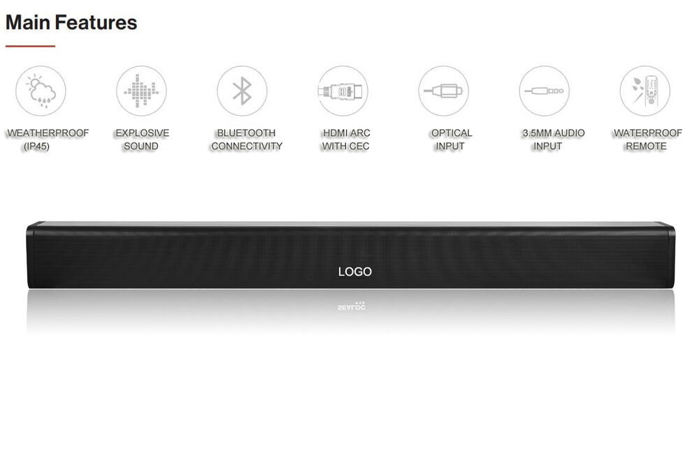 2.1 Outdoor Waterproof Soundbar Speaker,powerful 100w Weatherproof ...