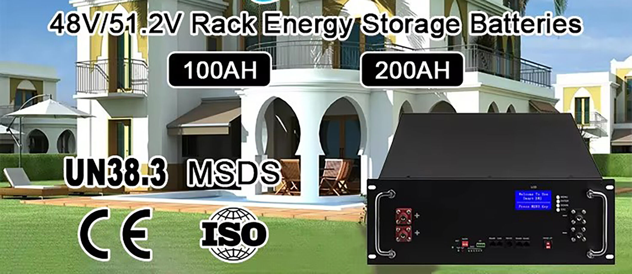 48v Ddp Lifepo4 Battery 48v 200ah Module Rack Mount Battery 5kwh Solar ...