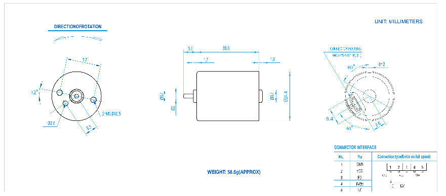 High-torque 12v Brushless Dc Motor For Shavers, 5.5w, 24.4mm Od ...