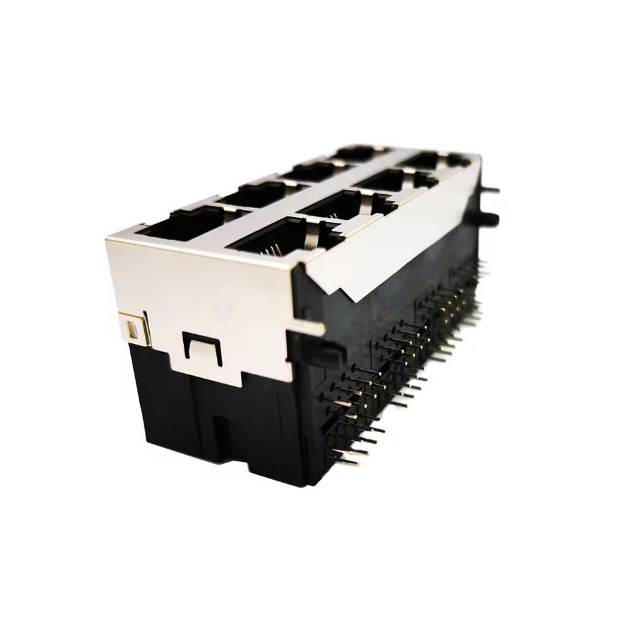 Wholesale Custom 2 Port Shielded 8pin Rj45 Modular Jack Rj45 8p8p ...