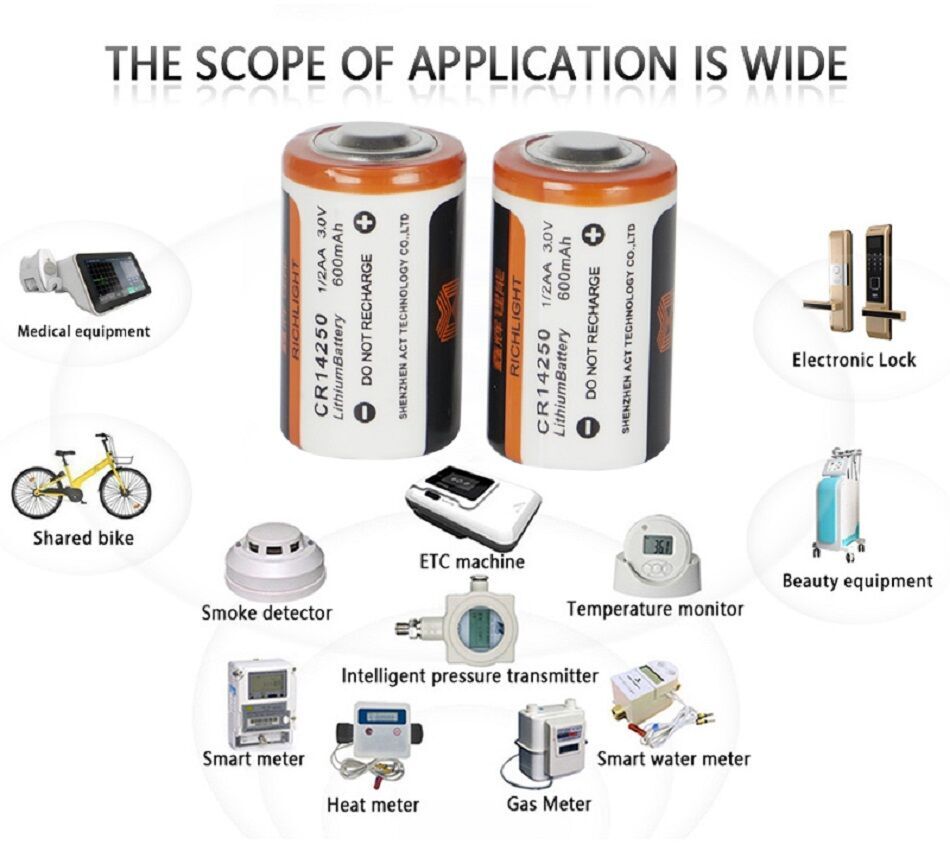 Factory Direct High Quality China Wholesale Oem Cr14250 Li-mno2 Lithium ...