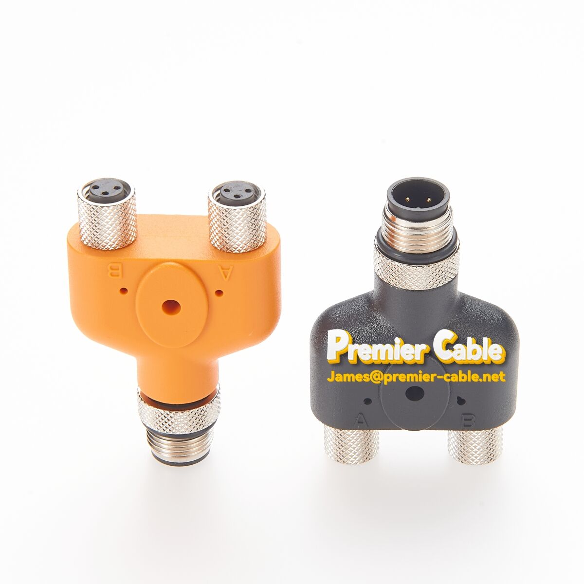 M12 M8 Circular Connector Tee Y Splitter Adapter - Expore China Wholesale M12 To M8 Y Splitter ...