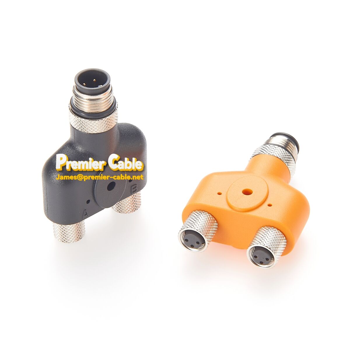 M12 M8 Circular Connector Tee Y Splitter Adapter - Expore China ...