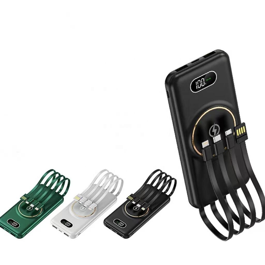 Large Capacity Fast Charge Comes With 4-wire Wireless Charging Bank ...