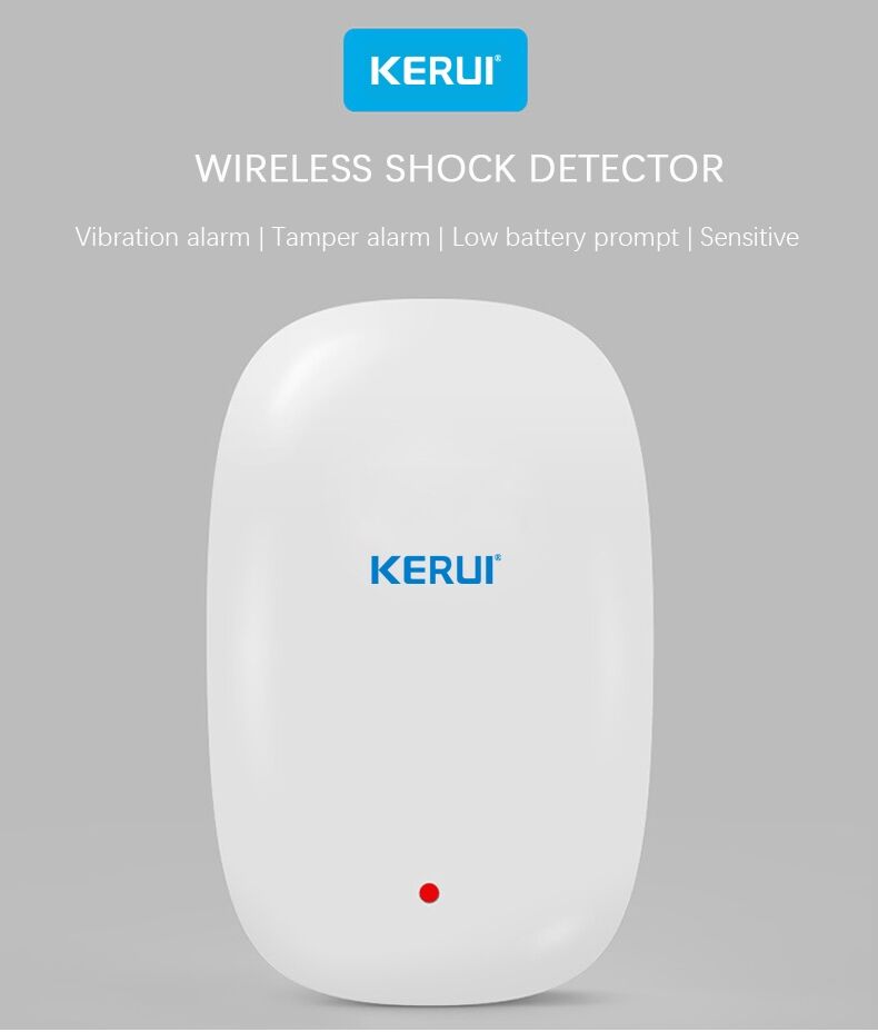 Kerui Window/ Door Shock Sensor Detection Alarm Wireless Vibration ...