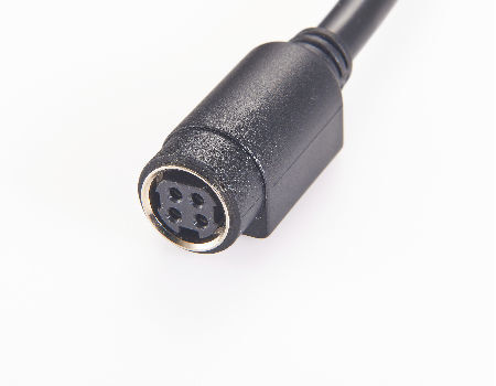 Panel Mount 4 Pin Power Din Feedtrough Connector, Kycon Kpjx-pm-4s ...