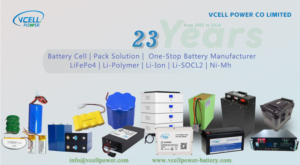 Vcell Grade A Customized Lithium Battery Manufacturer 3.7v 2400mah ...