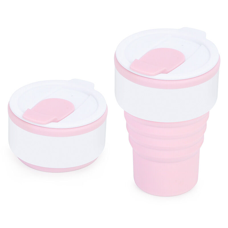 Wholesale Food Silica Gel Grade 375ml Collapsible Water Coffee Cups ...