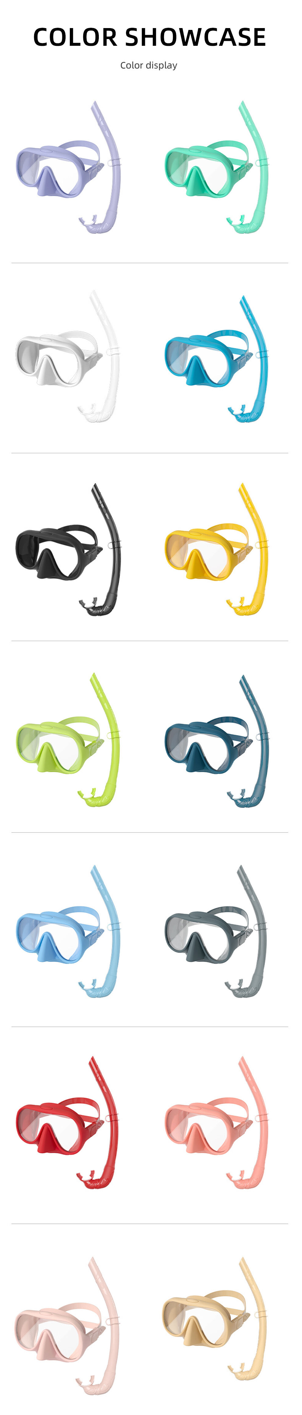 Summer Essentials Waterproof Masks Diving Masks With Snorkeling Tube 8 ...