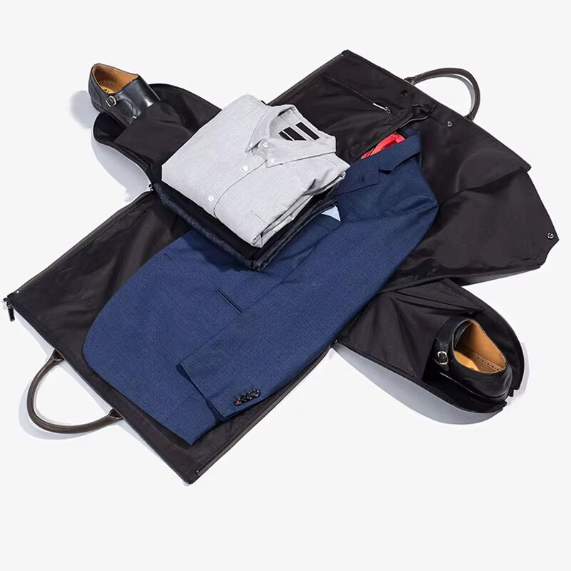 Portable Large Leather Duffle Bag Waterproof Garment Bag For Travel ...