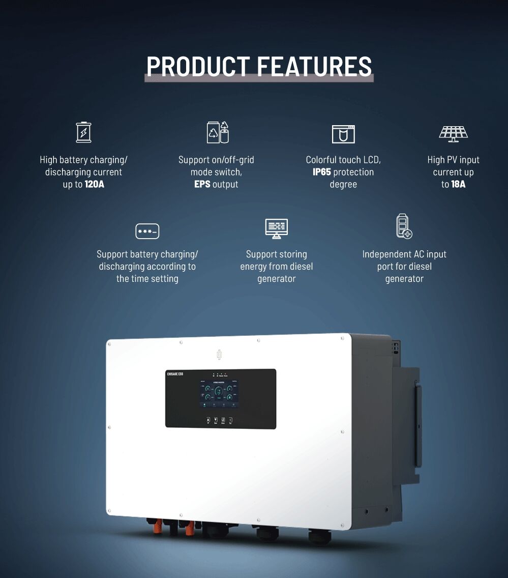 Chisage C&i High Voltage 380v 400v Inverter 30kw Hybrid Solar Power ...