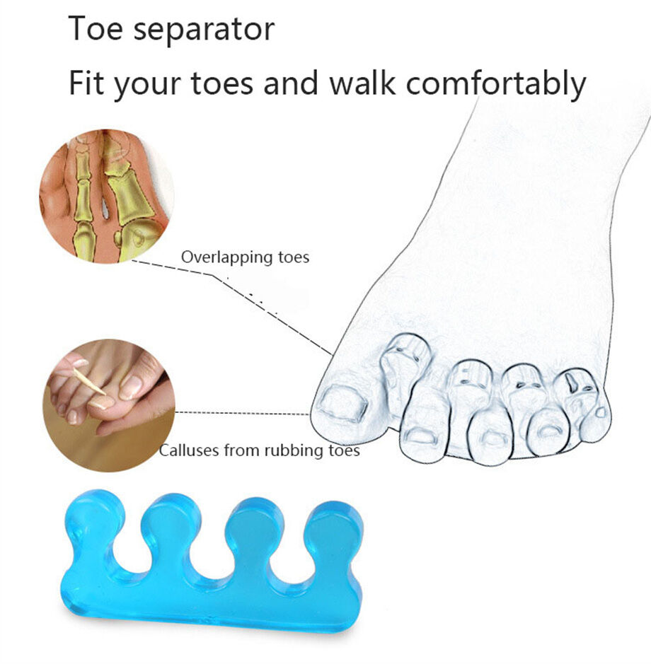 Nail Art Silicone Toe Fixer Nail Tools Thumb Bracket Valgus Corrector ...