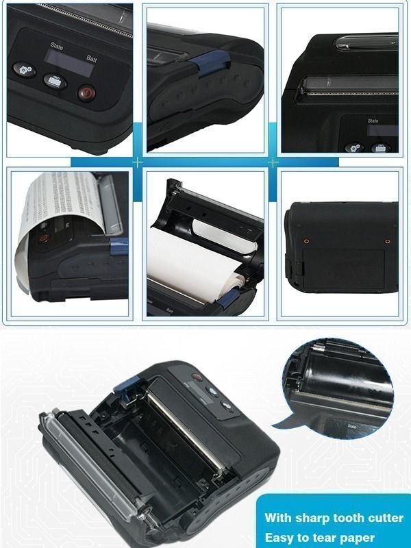 Wireless Industry Thermal Portable Label Printer With Lcd For Logistics ...