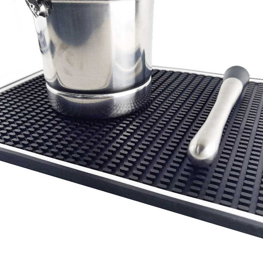 Ai-mich Wholesale Custom Logo White Black Drip Mats Anti Slip Spill ...