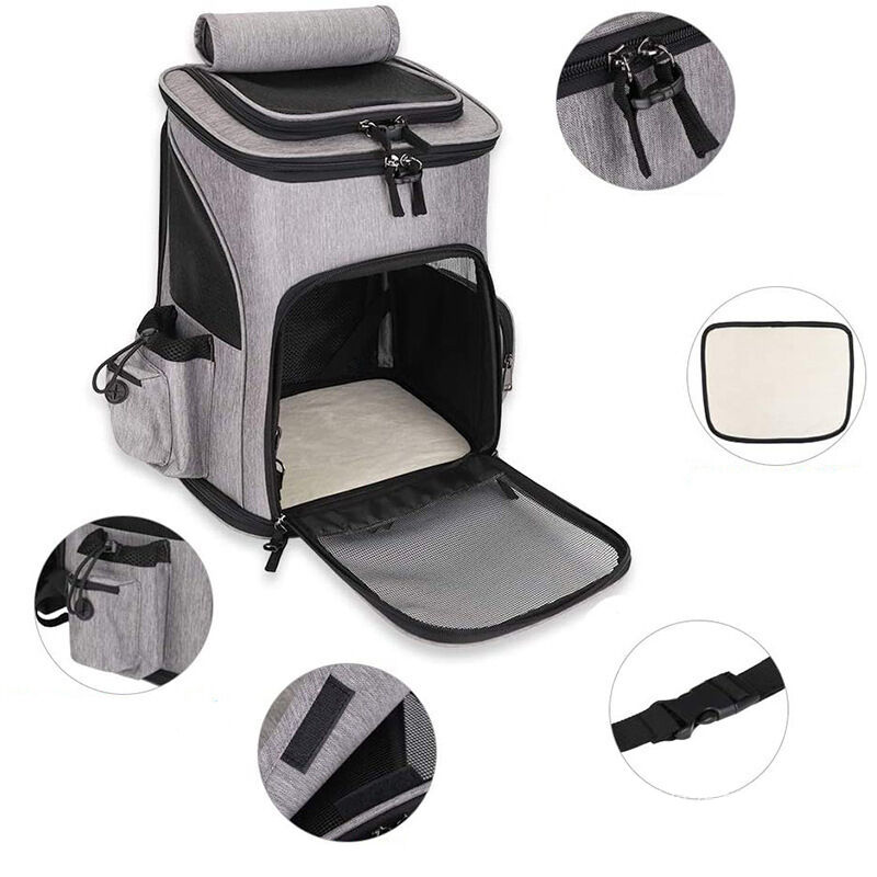 Pet Carrier Backpack,expandable With Breathable Mesh For Small Dogs And ...