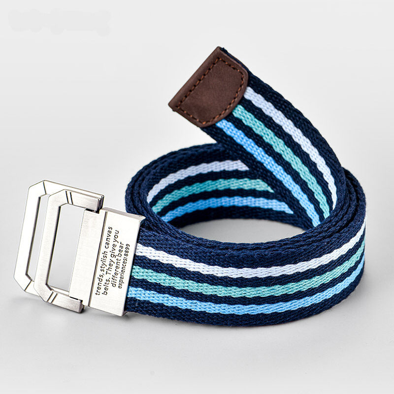 Fabric Canvas Belt For Men, Double Buckle Ins Belt For Women - Expore ...