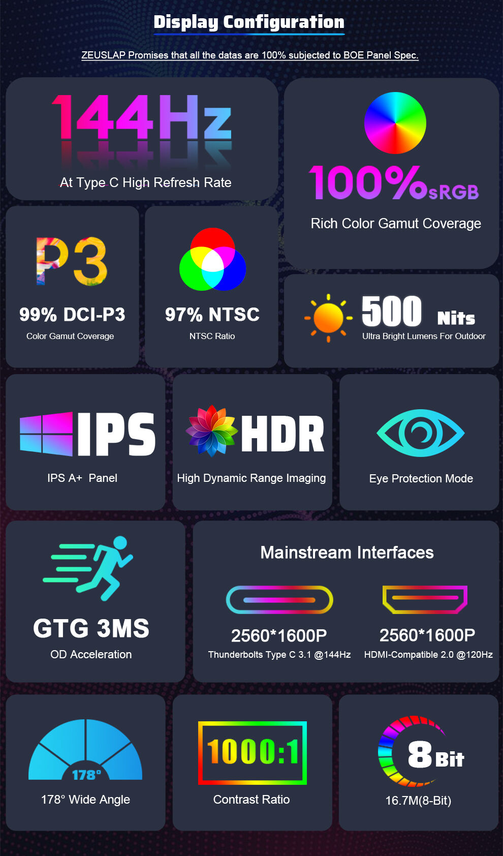 Bulk Buy China Wholesale Zeuslap 18 Inch Lcd Qhd 1600p 144hz Gaming ...