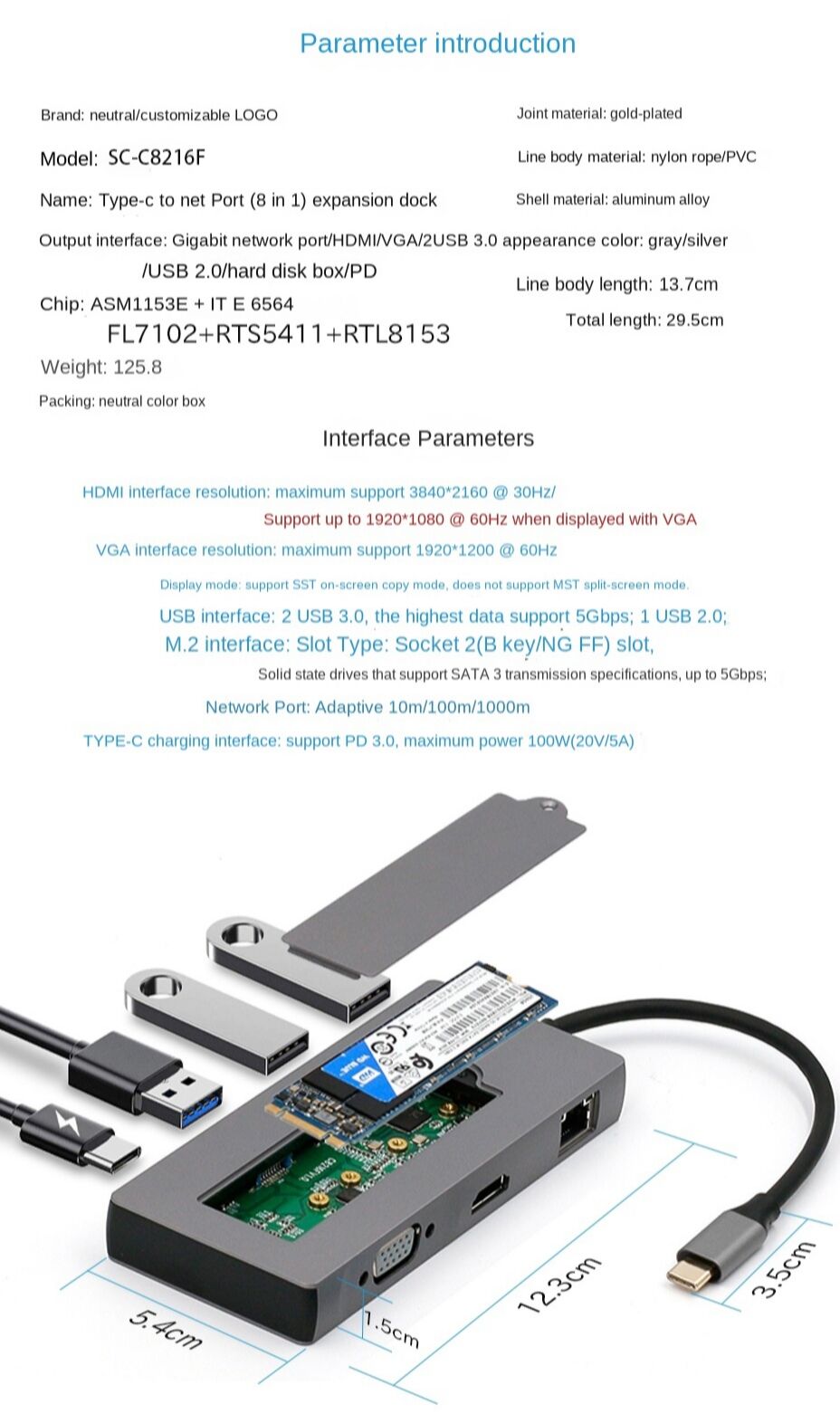 Bulk Buy China Wholesale Portable Ssd,aluminum Usb 3.2 Gen1x1 To M.2 ...