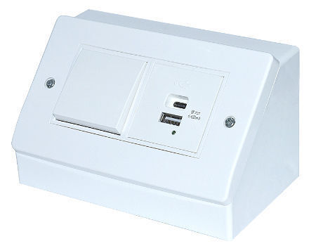 Surface Mount Rj45 Box Cat6 With Dual Ports Usb Charger 86x146x73 ...