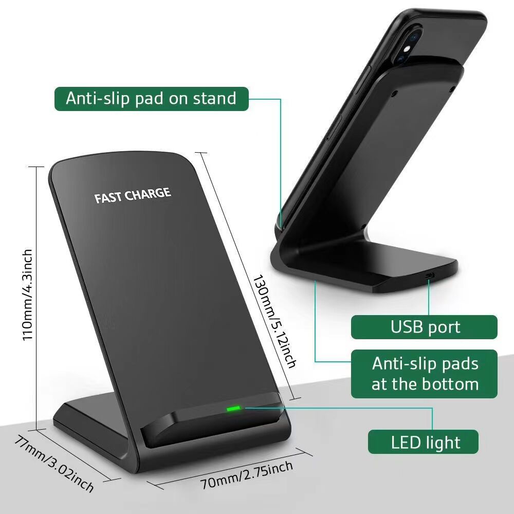 Best Wireless Charger Stand 15w Desktop Wireless Charger With Stand ...