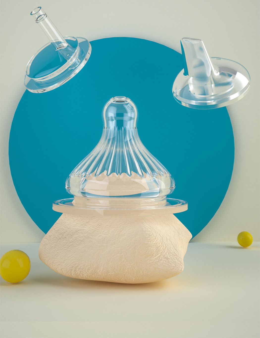 Sipper Infant Water Bottlee Straw Nipple Feeding Cup Greavity Ball ...