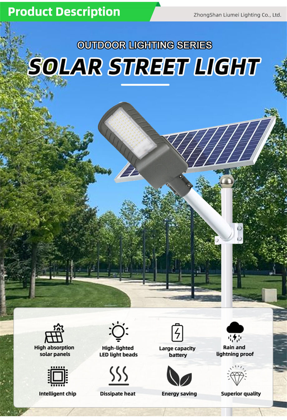 Ip65 Outdoor Waterproof Highway Road Streetlight 40w 60w 80w 100w Split ...