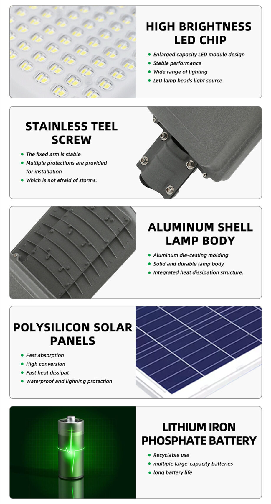 Ip65 Outdoor Waterproof Highway Road Streetlight 40w 60w 80w 100w Split ...