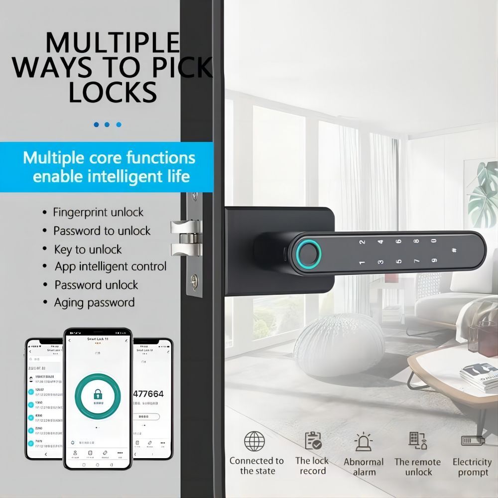 Buy China Wholesale Smart Door Lock House With Password Biometric ...