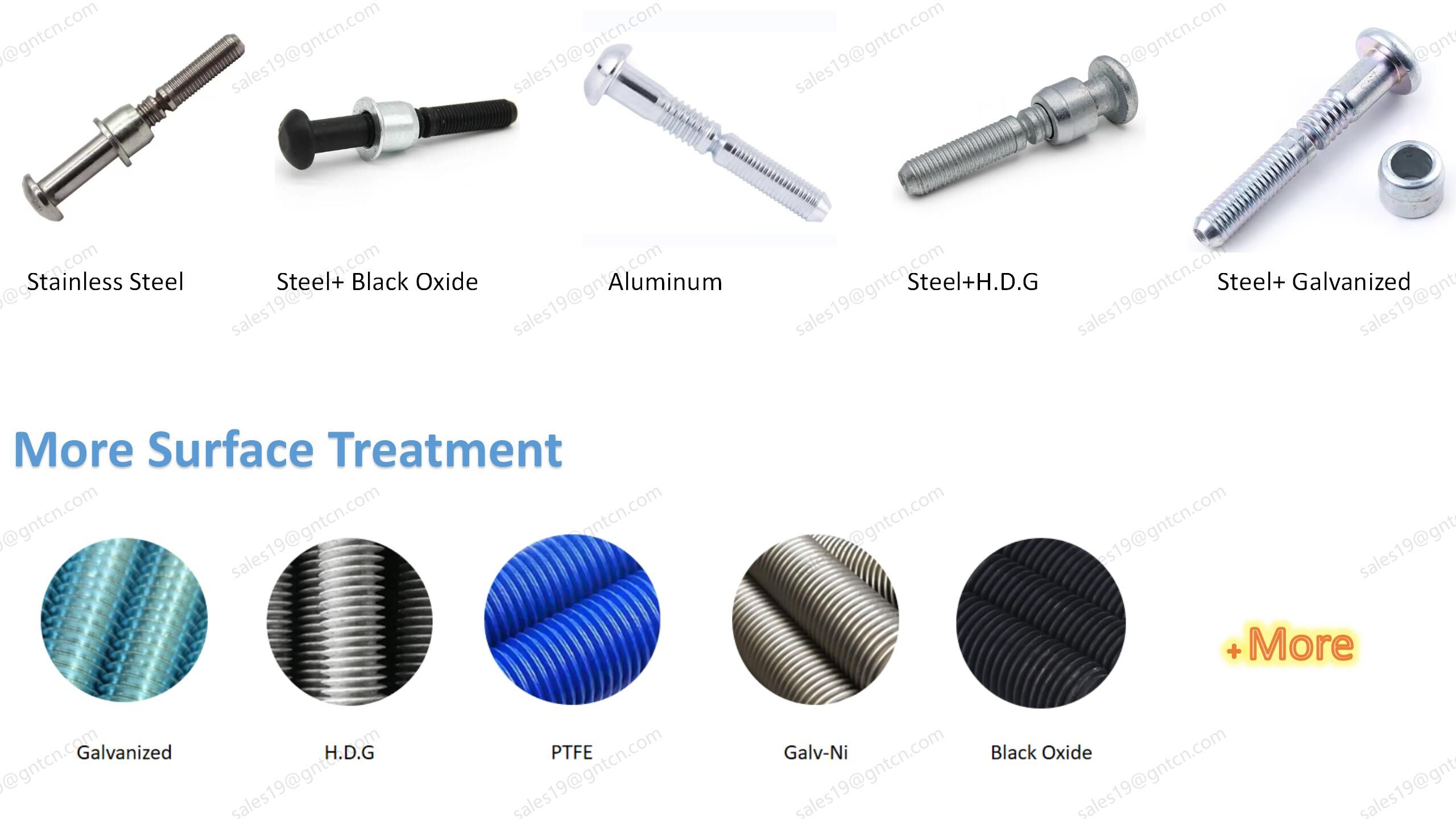 C50lr-br16-16 Huck Bolt With Collar Grade 5 Galvanized Bolt Grooved ...